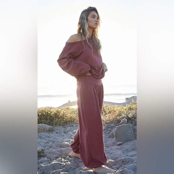 Free People | Pants & Jumpsuits | Free People Beach Parker Set In Burnt ...
